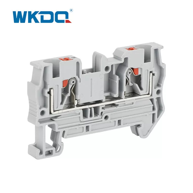 China DIN Rail 4sqmm Spring Push In Terminal Block Suppliers ...