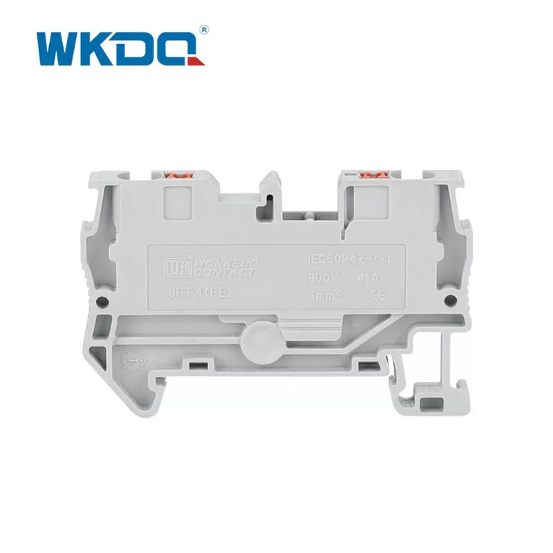 China DIN Rail 4sqmm Spring Push In Terminal Block Suppliers ...